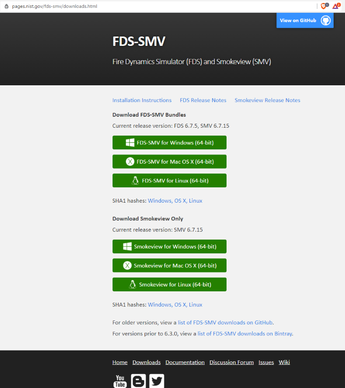 Installation FDS (Fire Dynamics Simulator)